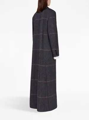 Stella McCartney Checked Wool Maxi Coat