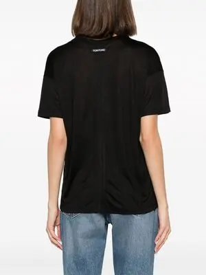 TOM FORD Logo-print Silk T-shirt