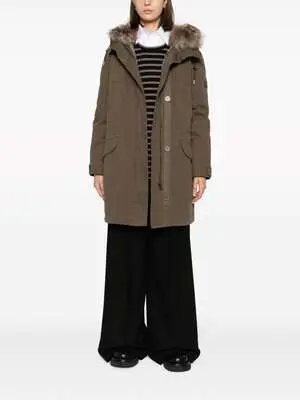 YVES SALOMON Shearling-trim Hooded Parka