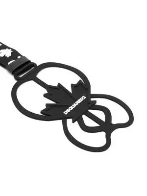 Dsquared2 Maple Leaf-plaque Logo-print Lanyard
