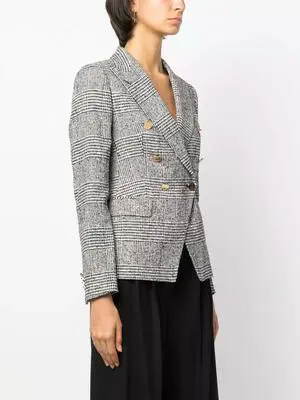 Tagliatore Check-print Double-breasted Blazer