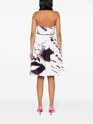 GEMY MAALOUF Off-shoulder Flared Midi Dress - Purple