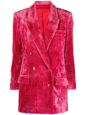 Isabel Marant Étoile Dita Double-breasted Corduroy Blazer - Pink
