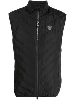 EA7 Logo-patch Padded Gilet