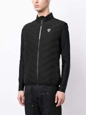 EA7 Logo-patch Padded Gilet