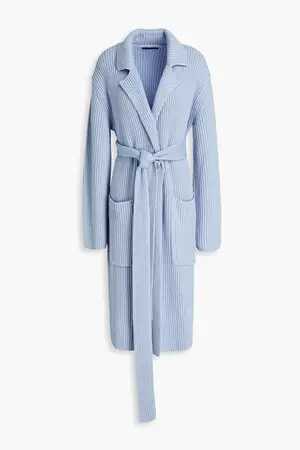 JOSEPH Ribbed Cotton, Wool And Cashmere-blend Coat