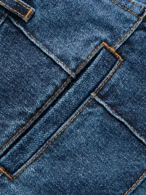 Chloé Patchwork Wide-leg Jeans
