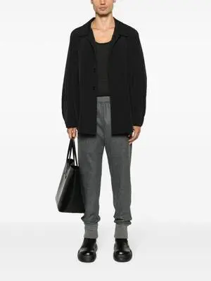JIL SANDER Elasticated-waistband Wool Track Pants