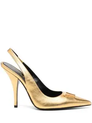 TOM FORD Logo-plaque Slingback Pumps