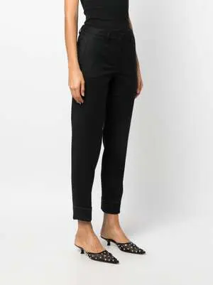 Fabiana Filippi Cropped Tailored Trousers - Black