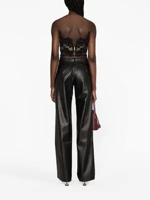 Zimmermann Sensory Embroidered-velvet Bustier Top