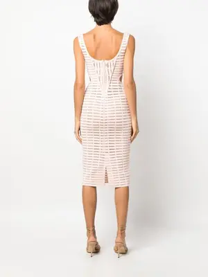GENNY Scoop-neck Midi Dress