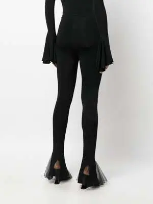 NENSI DOJAKA Tulle-detail Flared Trousers