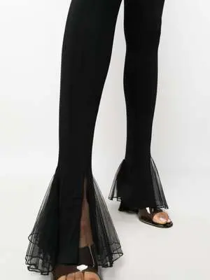NENSI DOJAKA Tulle-detail Flared Trousers