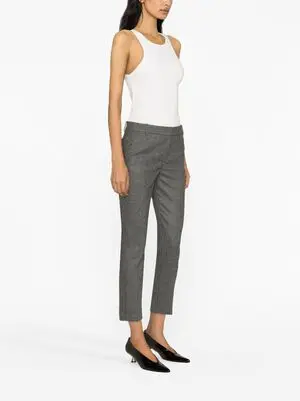 Pinko Bello Checkered Slim-fit Trousers