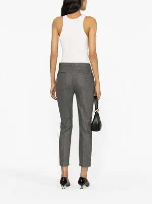 Pinko Bello Checkered Slim-fit Trousers