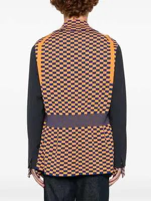 KIKO KOSTADINOV Check-pattern Panelled Shirt Jacket