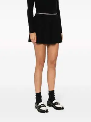 Gcds Pleated Miniskirt - Black