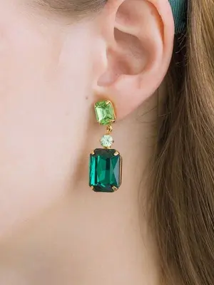 JENNIFER BEHR Justine Crystal-embellished Earrings