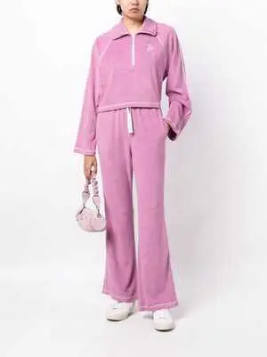 TOUT A COUP Stripe-trim Flared Trousers