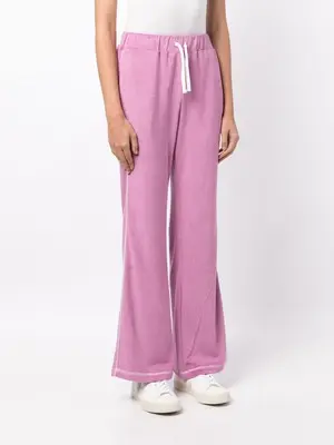 TOUT A COUP Stripe-trim Flared Trousers