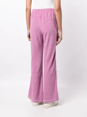TOUT A COUP Stripe-trim Flared Trousers