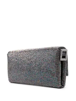 Benedetta Bruzziches Small Vittissima Spectre Crystal Bag - Black
