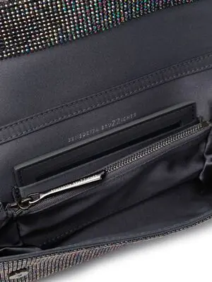 Benedetta Bruzziches Small Vittissima Spectre Crystal Bag - Black