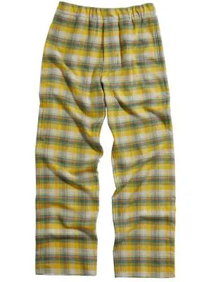 Zegna X The Elder Statesman Silk-cashmere Track Pants - Yellow