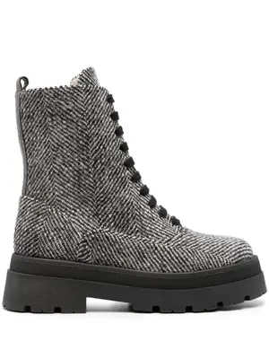 Fabiana Filippi Herringbone Ankle Boots