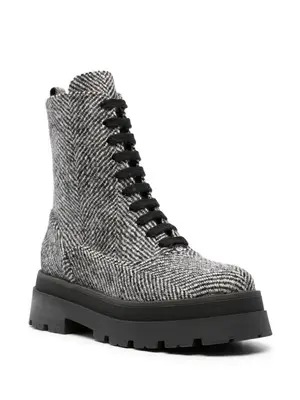 Fabiana Filippi Herringbone Ankle Boots