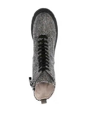 Fabiana Filippi Herringbone Ankle Boots