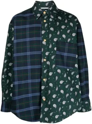 Thom Browne Oversize Mix-printed Shirt Jacket