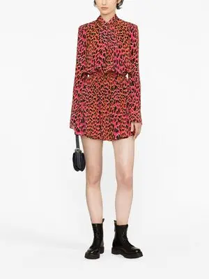 Zadig&Voltaire Animal-print Silk Minidress