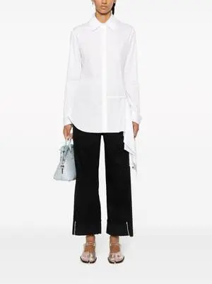 Yohji Yamamoto Asymmetric Cotton Shirt - White