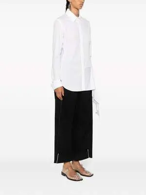 Yohji Yamamoto Asymmetric Cotton Shirt - White
