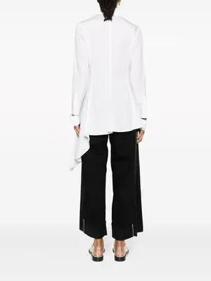 Yohji Yamamoto Asymmetric Cotton Shirt - White