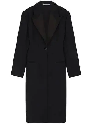 Stella McCartney Single-breasted Wool Corset Coat - Black