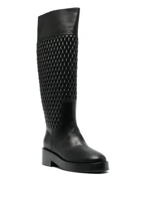 Casadei Dome Quilted Riding Boots