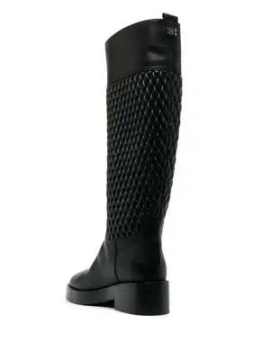 Casadei Dome Quilted Riding Boots