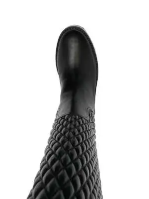 Casadei Dome Quilted Riding Boots