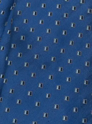 Brioni Geometric-pattern Silk Tie