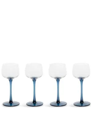 BITOSSI HOME Diseguale Transparent-design Goblets - Blue