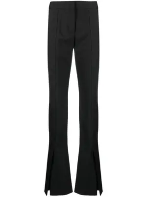 Off-White Tech Drill Flared Trousers - Black