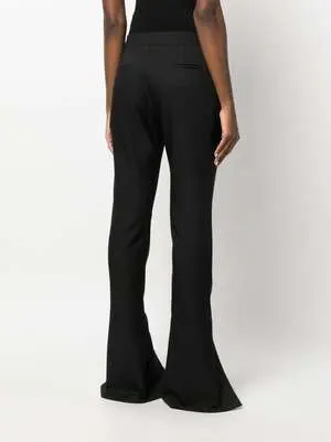 Off-White Tech Drill Flared Trousers - Black
