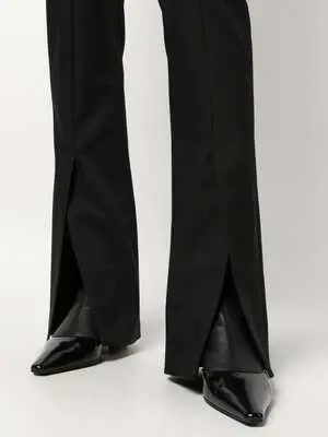 Off-White Tech Drill Flared Trousers - Black