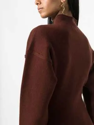 DESTREE Jadé Exposed-seam Midi Dress - Brown