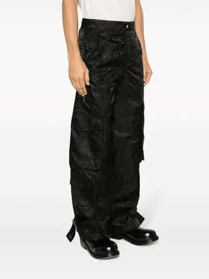 Gcds Monogram Ultracargo Wide-leg Trousers