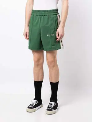 Palm Angels New Classic Embroidered Track Shorts
