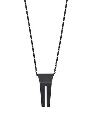Rick Owens Open Trunk Charm Necklace - Black